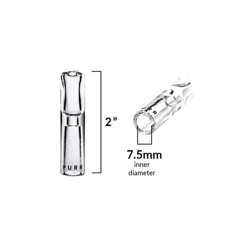 Flat Mouth Glass Tip Bundle Purr Glass