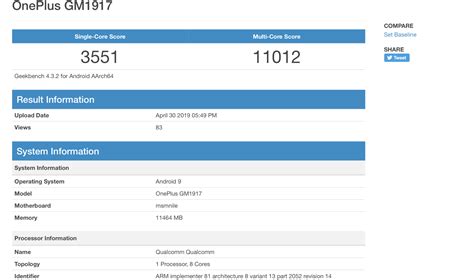 Oneplus Pro Scores Points In Geekbench Multicore
