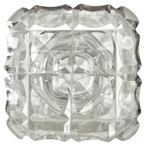 Val Saint Lambert Crystal Set of 3, Belgium in Good Condition, 1950s ...
