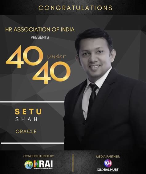 Setu Shah On Linkedin Thankful 40under40 Leadershipawards Excellence Innovation Hrai