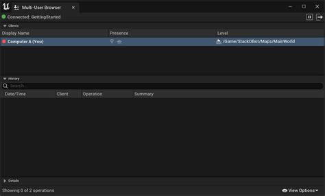 Getting Started With Multi User Editing In Unreal Engine