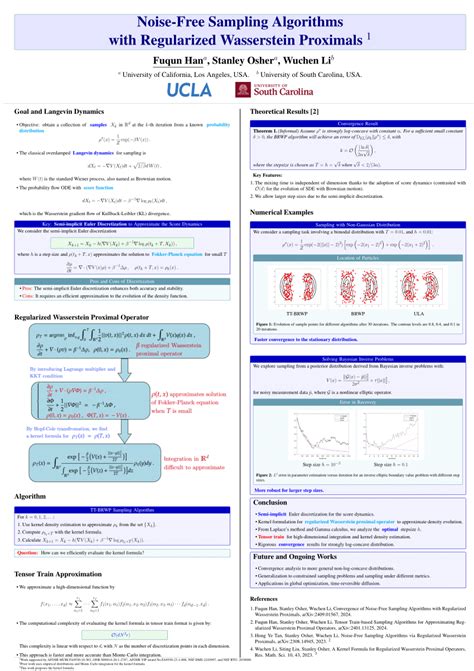 Pdf Convergence Of Noise Free Sampling Algorithms With Regularized Wasserstein Proximals