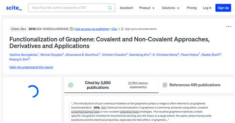 Functionalization Of Graphene Covalent And Non Covalent Approaches