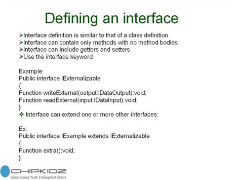 Actionscript Interface Youtube