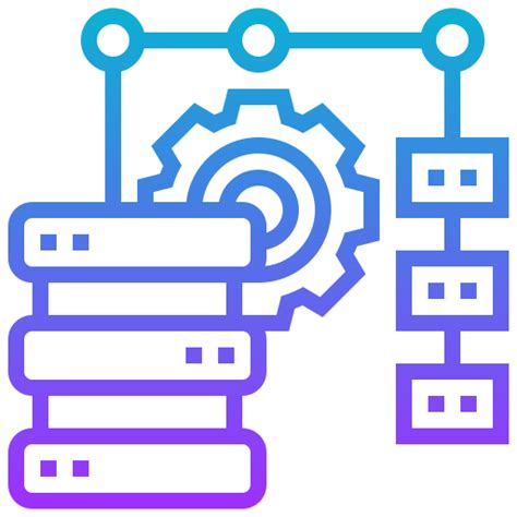 Data Merge Meticulous Gradient Icon
