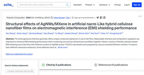 Structural Effects Of Agnws Mxene In Artificial Nacre‐like Hybrid