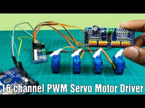 Channel Servo Controller With Arduino Pca Channel Pwm Servo Motor Driver Tutorial