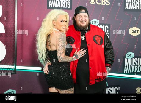 Austin Usa 02nd Apr 2023 Bunny Xo Jelly Roll Attends The 2023 Cmt