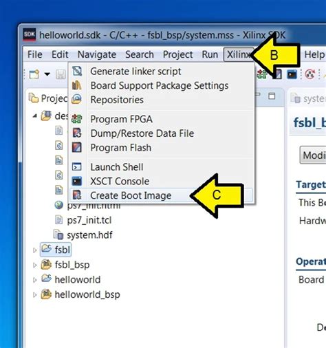 Create A BOOT Bin Program An SD Card And Boot A ZC706 Using Windows