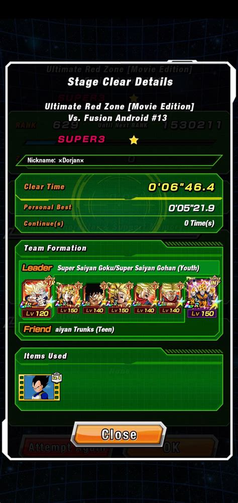 Fusion Android 13 Redzone Full Str Team Mission R Dbzdokkanbattle