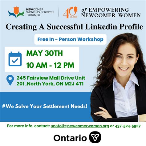 Creating A Successful Linkedin Newcomer Women S Services