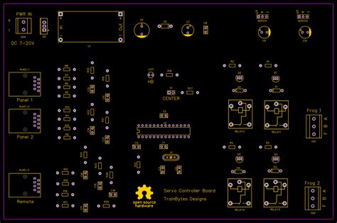 Servo Turnout Controller Easyeda Open Source Hardware Lab