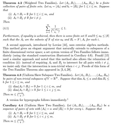 combinatorics - Double counting proof for skew two families theorem ...