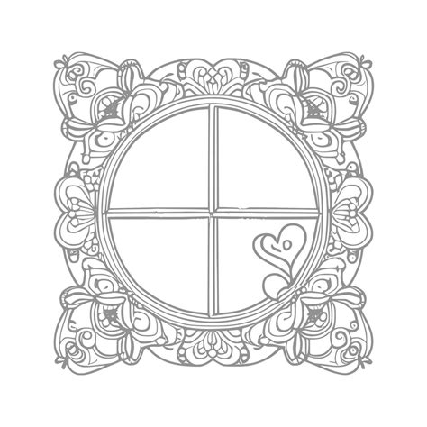 Window Coloring Book 24846260 Vector Art At Vecteezy