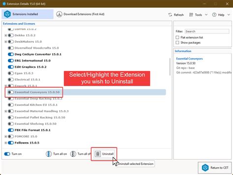 How Do I Reinstall An Extension Configura Help Center