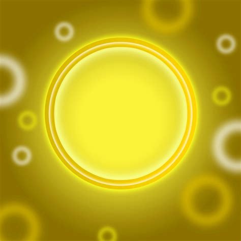 Premium Photo Glow In The Dark Circle Yellow Background Yellow Light Neon Background Copy