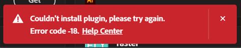 cannot install plugins to any app adobe community 13586562