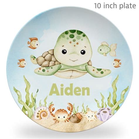 Sea Turtle Dinnerware Etsy