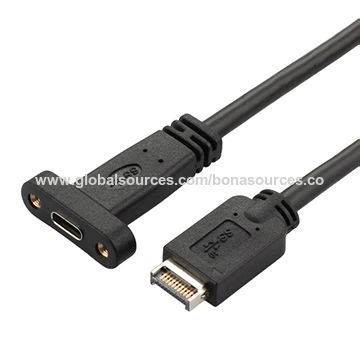 Buy Wholesale China Usb 3 1 Type E Male To Usb Type C Female Front Panel Cable Female Front