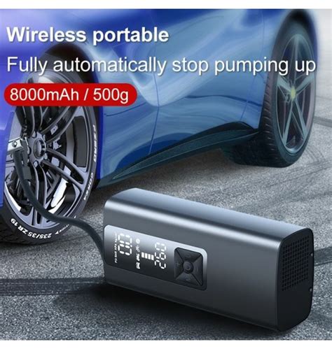 타이어 공기압 주입기 무선 에어펌프 8000mah 자동차 공기주입기 압축기 12v 기포기 150psi 오토바이 자전거 콤프레샤
