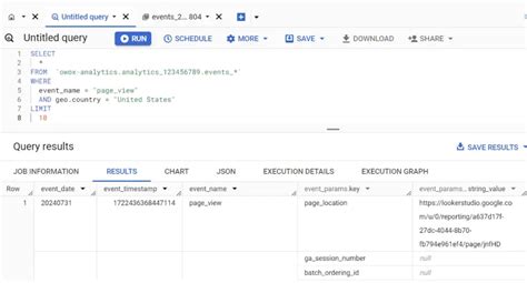 how to query event data in ga4 bigquery export