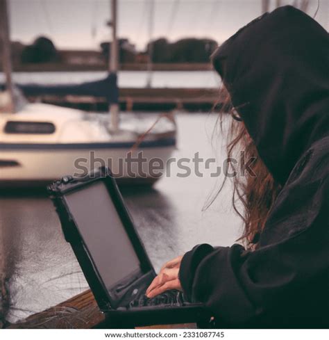 Photo Showing Female Hacker Working On AI Generated Image 2331087745 Shutterstock