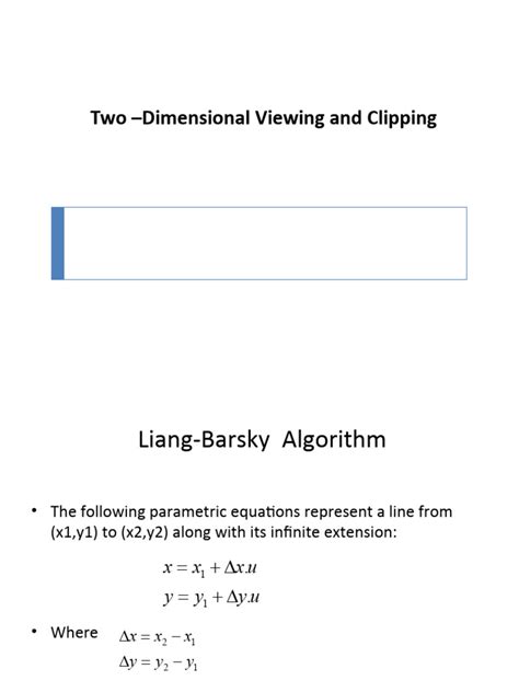 2d Viewing And Clipping2 Pdf Applied Mathematics Algorithms