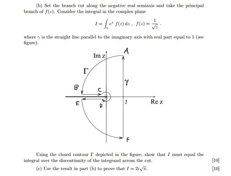 complex analysis contour integration of this path circling branch