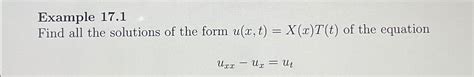 solved example 17 1find all the solutions of the form