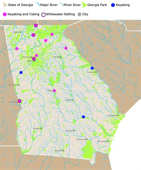 Georgia Waterways Map Map Of Georgia