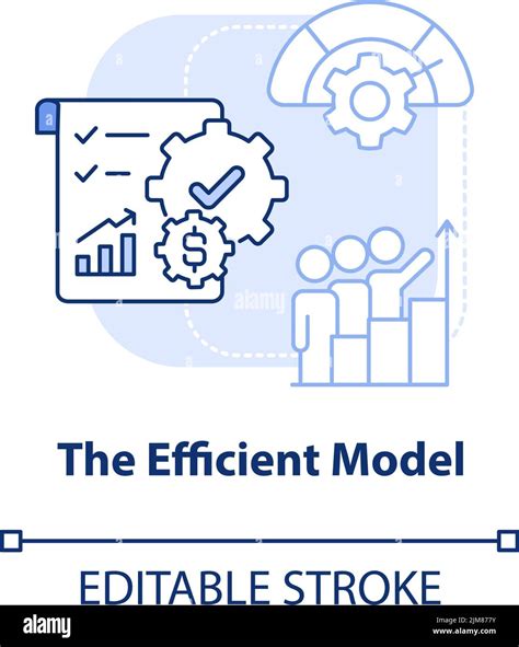 Efficient Model Light Blue Concept Icon Stock Vector Image And Art Alamy