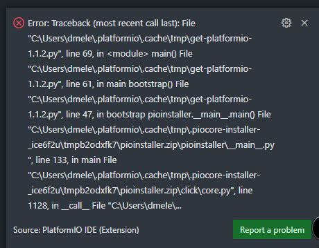 Installation Manager Issue Platformio Platformio Core Installer GitHub
