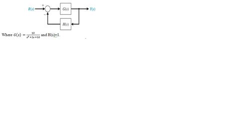 solved a system is shown below where g s 10 s 2 2s
