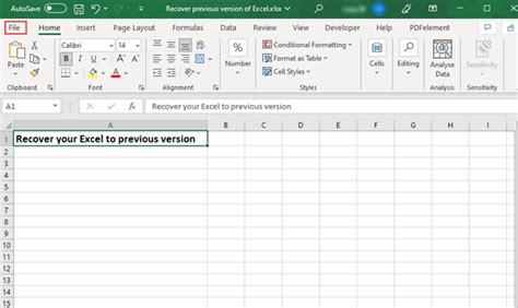 How To Avoid Losing Your Data Recover Previous Versions Of Excel File