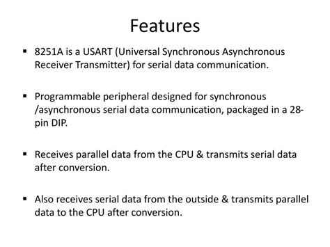 Ppt 8251 Usart Powerpoint Presentation Free Download Id3242661