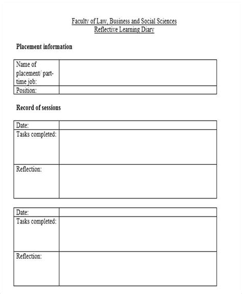 Free Log Samples Templates In Ms Word With Tutoring Log Template