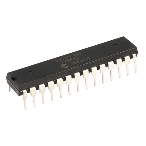 Microchip Pic16f883 Isp Microcontroller 8 Bit Spdip28 Rapid Electronics