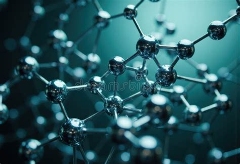 Close Up Of Interconnected Molecular Structures Showcasing Scientific
