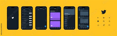 Twitter Twitter Mockup Social Network Interface Template App Screen