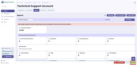 Adding Widgets To A Report Greymetrics Help Center