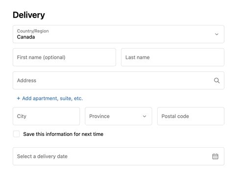 Checkout Option Block Datepicker Tship