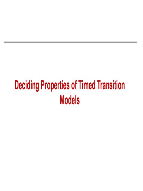 deciding properties of timed transition models 28012025 pdf