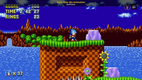 Sonic New Idle Animation Mod For Sonic Mania Sm Mods