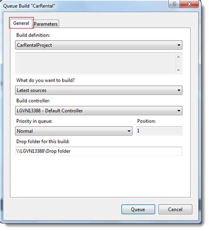 Queueing A New XAML Build