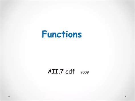 Ppt Functions Powerpoint Presentation Free Download Id