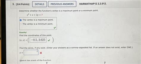 solved determine whether the function s vertex is a maximum