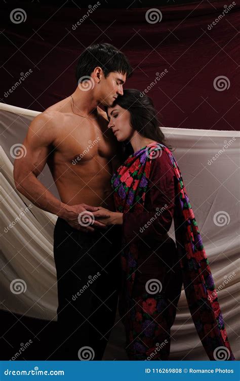The Couple Poses For The Camera Stock Photo Image Of Attraction Brazen