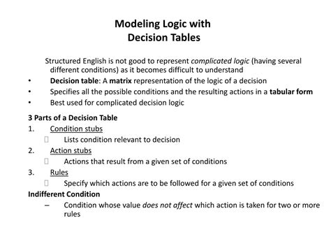 Ppt Efficient Logic Modeling Techniques In System Requirements