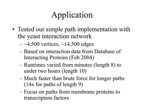Ppt Efficient Algorithms For Detecting Signaling Pathways In Protein