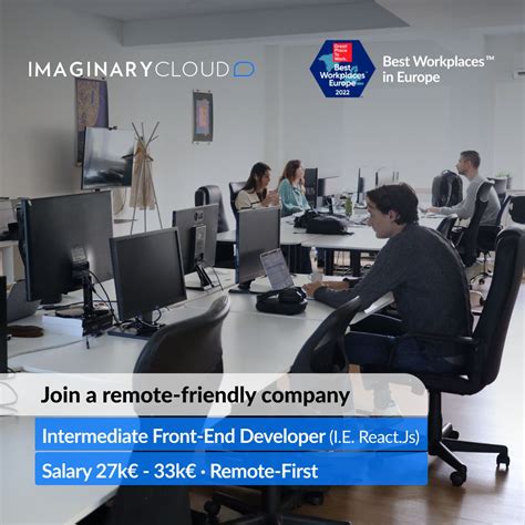 Imaginary Cloud On Linkedin Intermediate Front End Developer Ie Reactjs Imaginary Cloud